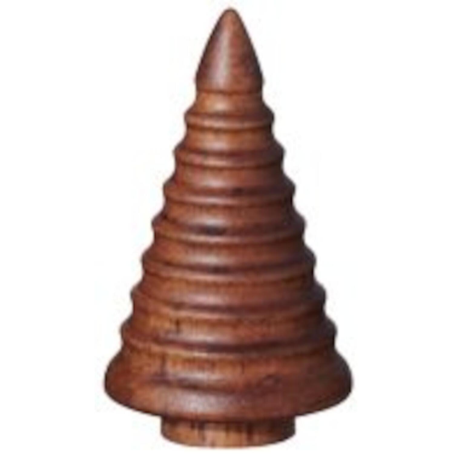 Deko-Tannenbaum gerillt - 3x 5,7 cm (Braun) | Bertine