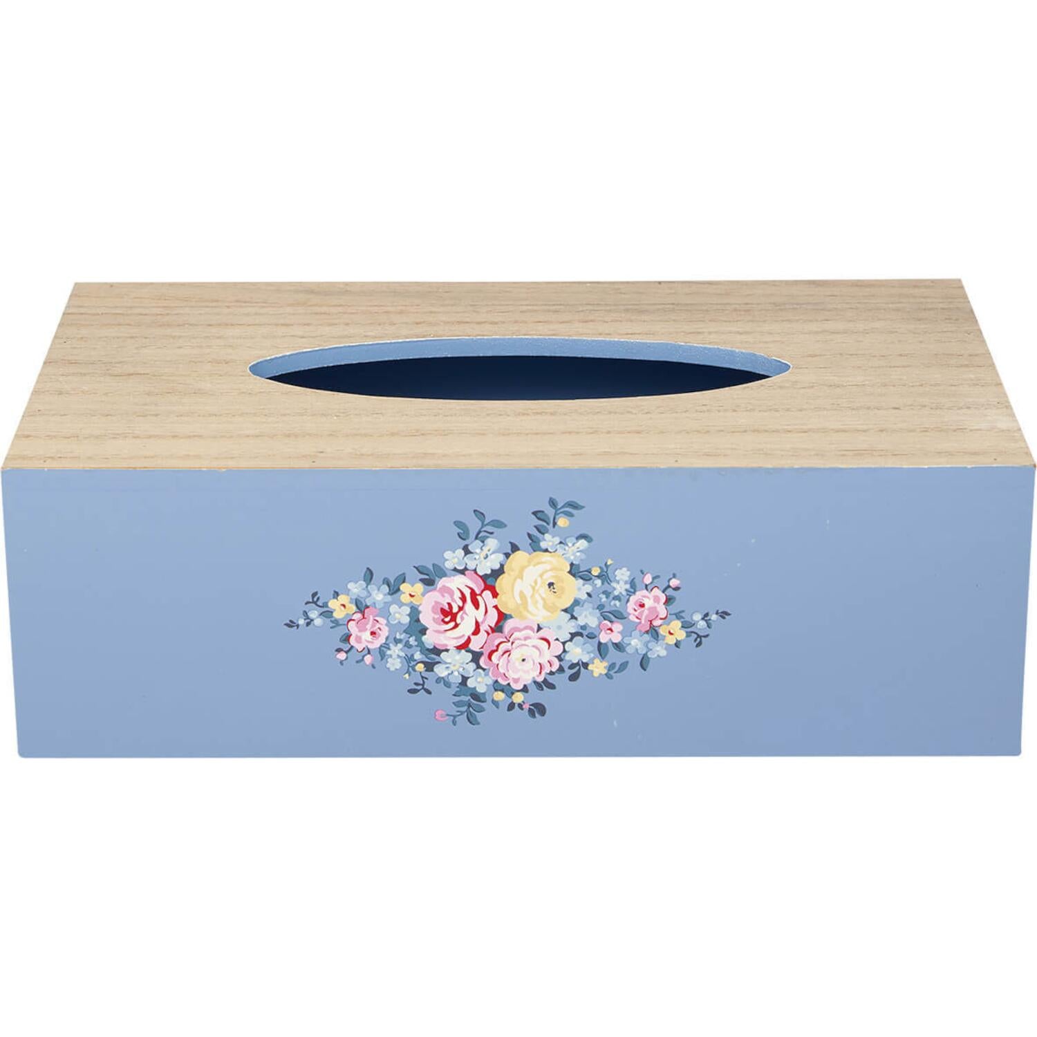 Taschentuch-Box rechteckig "Laura" (Dusty Blue) | Bertine